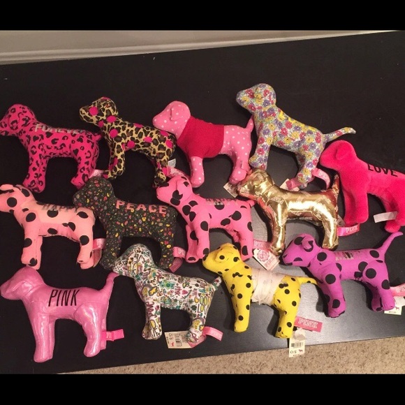PINK Victoria's Secret | Other | Pink Dogs Set Of 3 | Poshmark